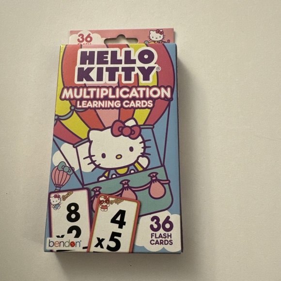 Bendon | Toys | New Hello Kitty Multiplication Learning Cards Deck ...